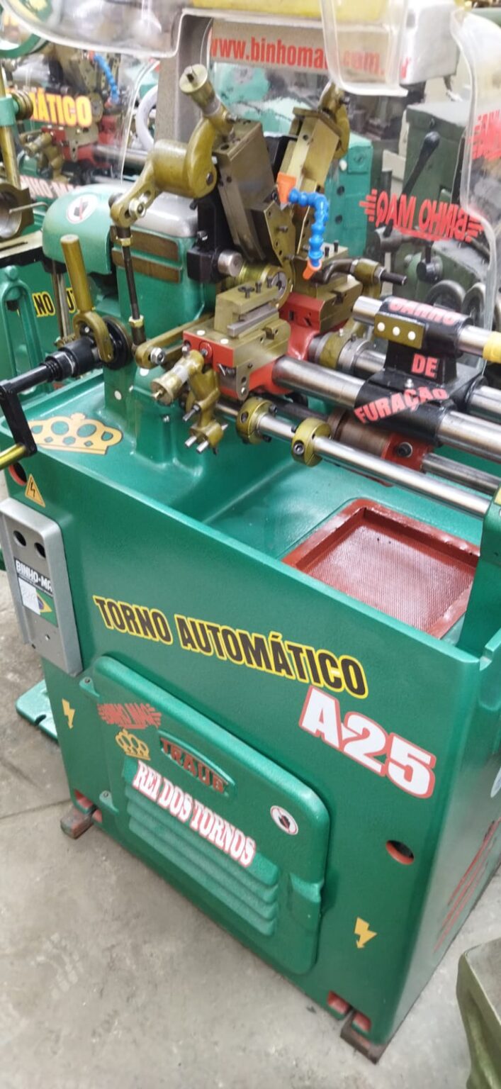 Torno Automático Traub A15 Completo – Rei dos Tornos Automaticos